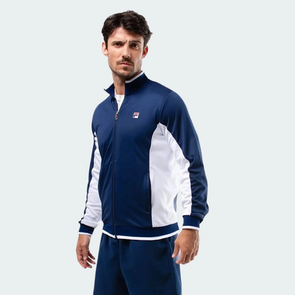 Jaqueta Fila Heritage - masculino - azul marinho e branco | Kenpo Sports