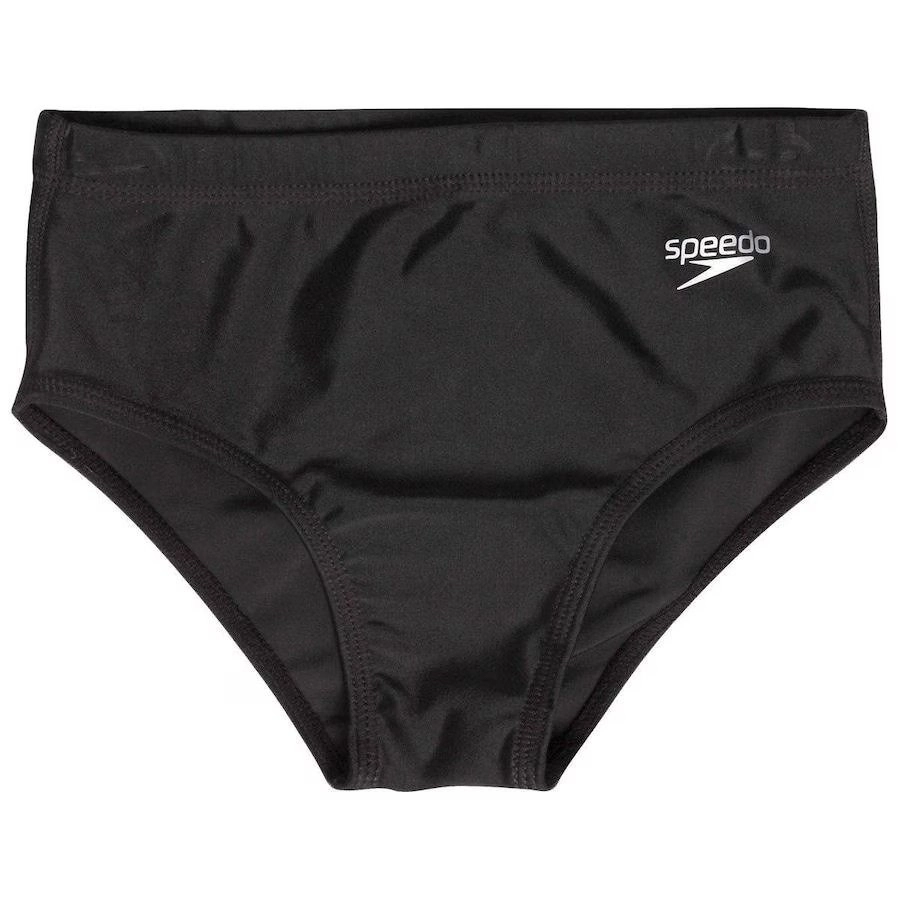 Sunga Speedo Solid Lycra Infantil - masculino - preto | Kenpo Sports